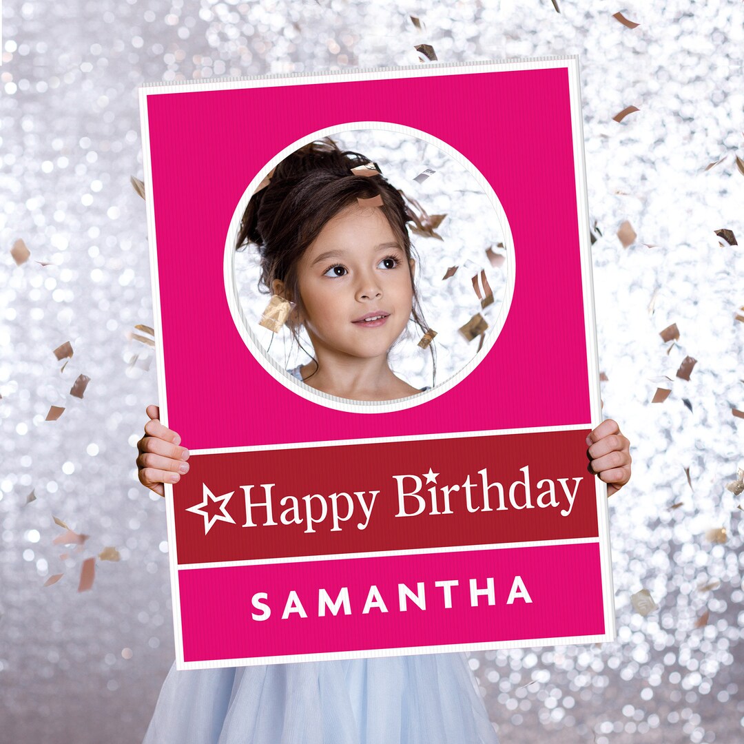 Personalized Pink & Red Selfie Frame, American Girl Doll Box, Photo ...