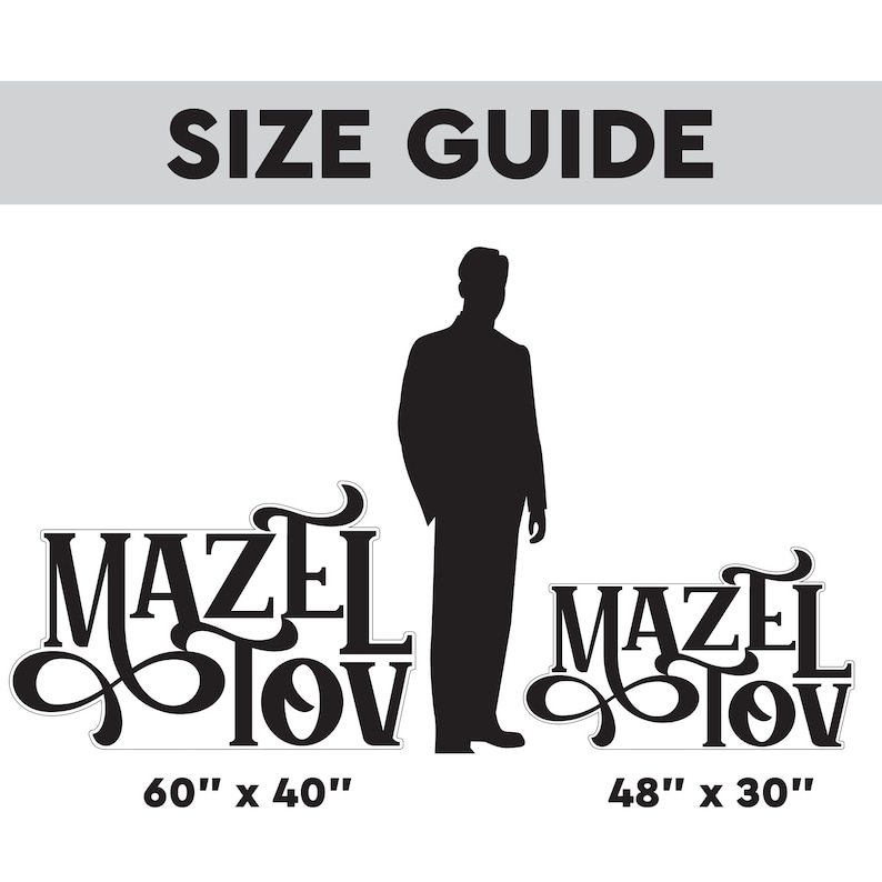 Mazel Tov Lawn Sign, Party Decoration, Celebration Sign, Corrugated ...