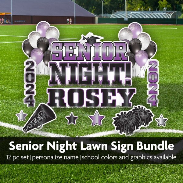 Yard Personalized Sign for Senior - Etsy