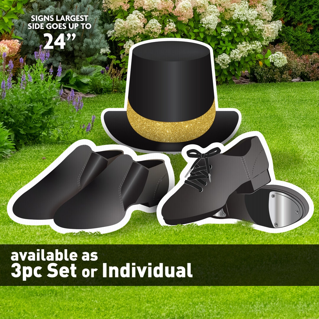 Jazz and Tap Dance Lawn Signs, Party Photo Prop, 24", 3 Set or ...