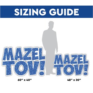 MAZEL TOV Sign, Congratulations, Party Decor, Personalized, Custom Sign ...