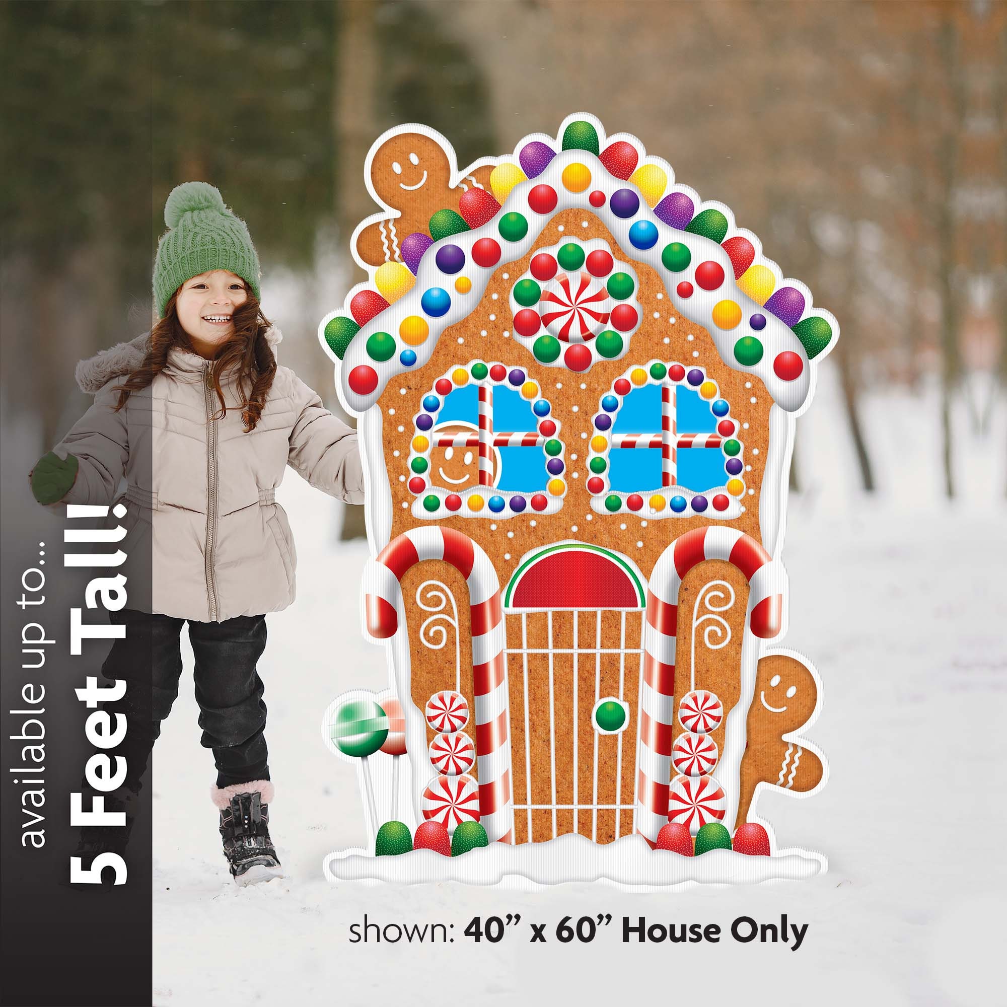 Gingerbread House Holiday Decoration Christmas Yard Sign - Etsy