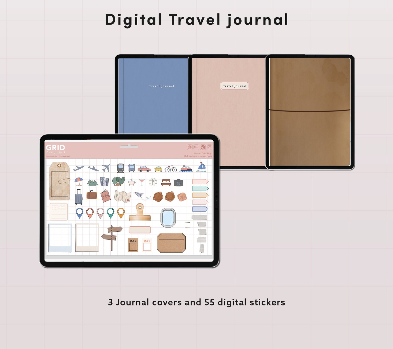 Digital Travel Journal | Minimalist Holiday Planner | Trip Plan for ...