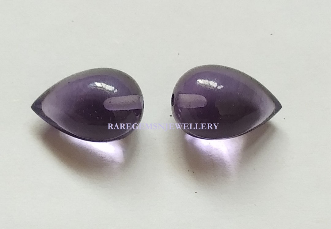 1 Match Pair Drops, Amethyst Quartz Drops, Purple Amethyst Hydro Drops ...
