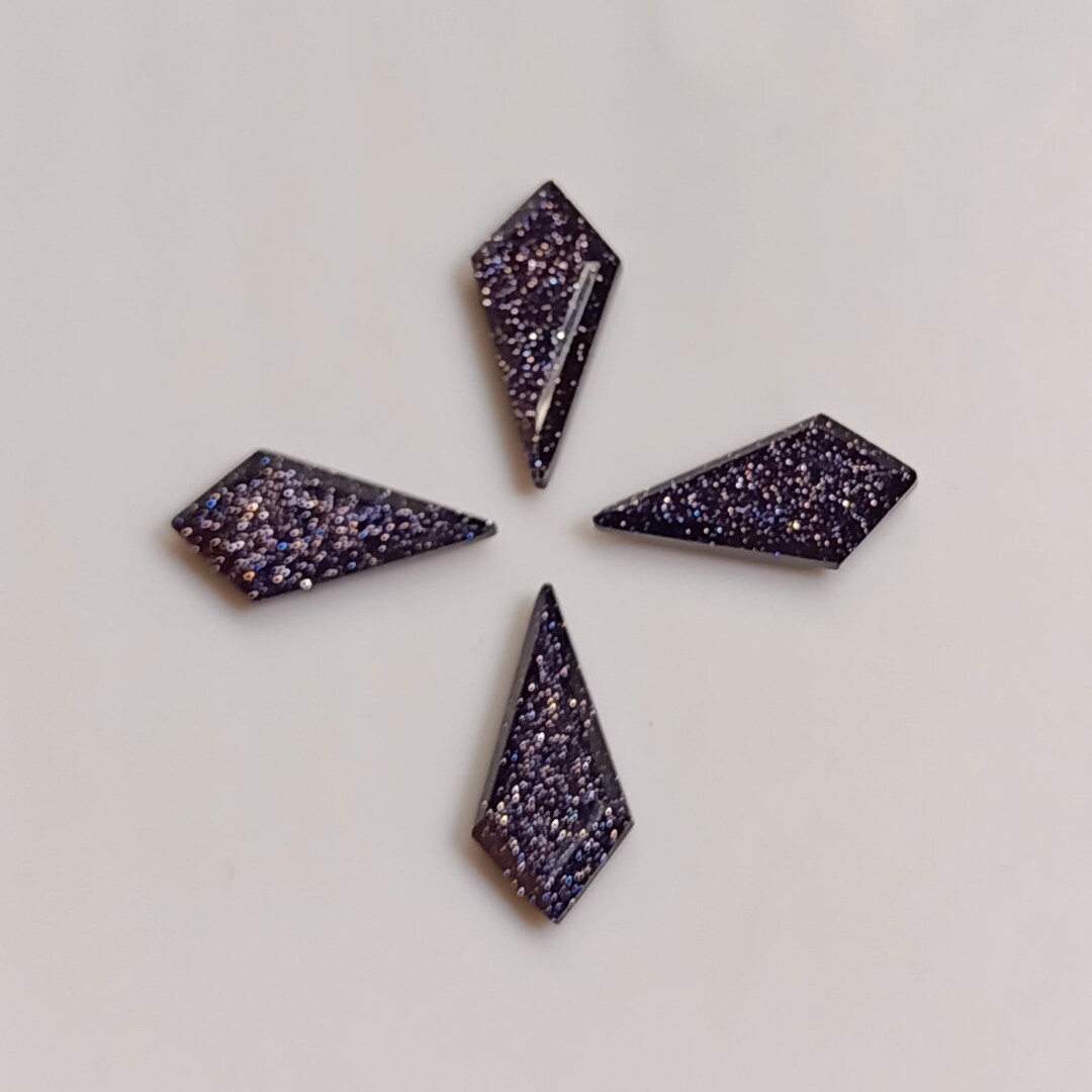 Blue Sand Sun Sitara Gemstone, Kite Shape Sun Sitara Gemstone, Faceted ...