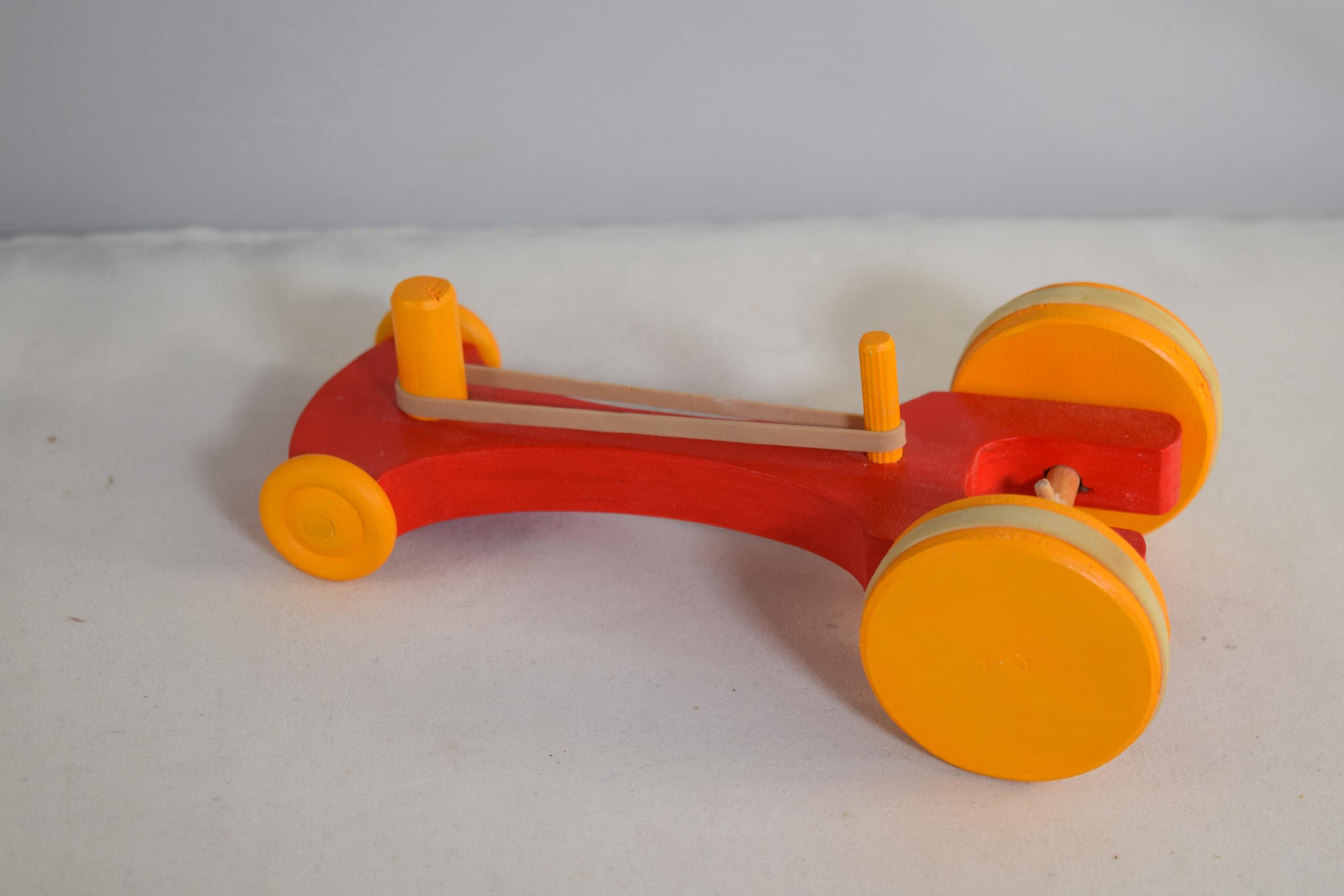 Wooden Elastic Band Car, Bright Colors, Traditional Toy, Fun Gift, for ...