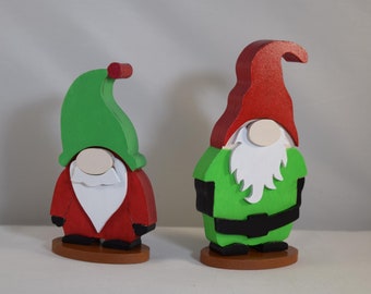 Wooden Christmas Elf Figurines - Etsy