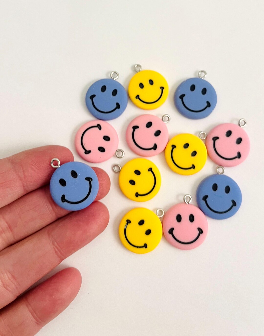 Smiley Happy Face Charms - Etsy