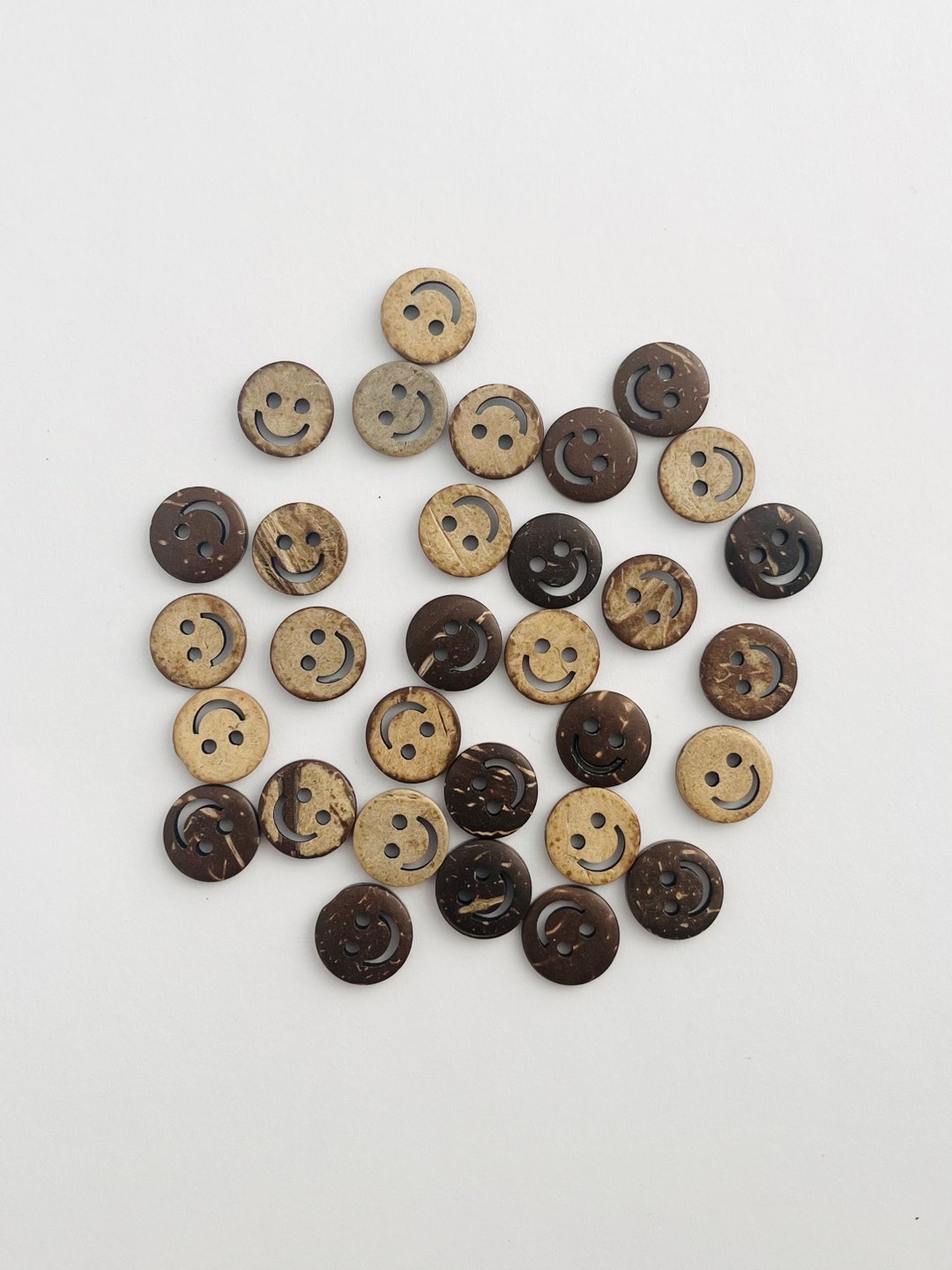 20pc Smiley Face Buttons 13mm - Etsy
