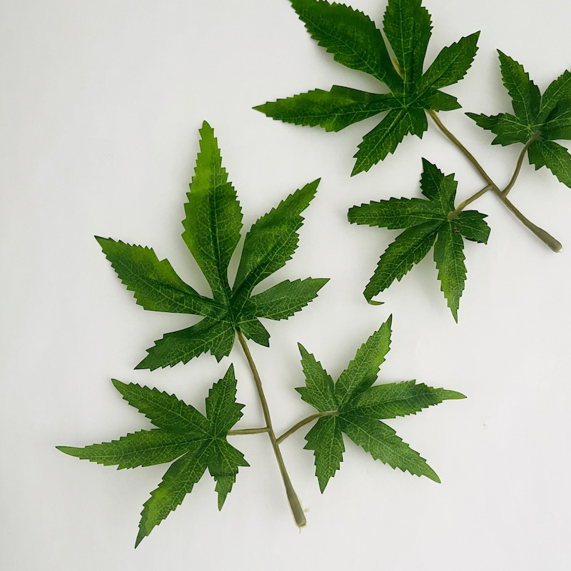 Small Faux Leaf Branch - Etsy