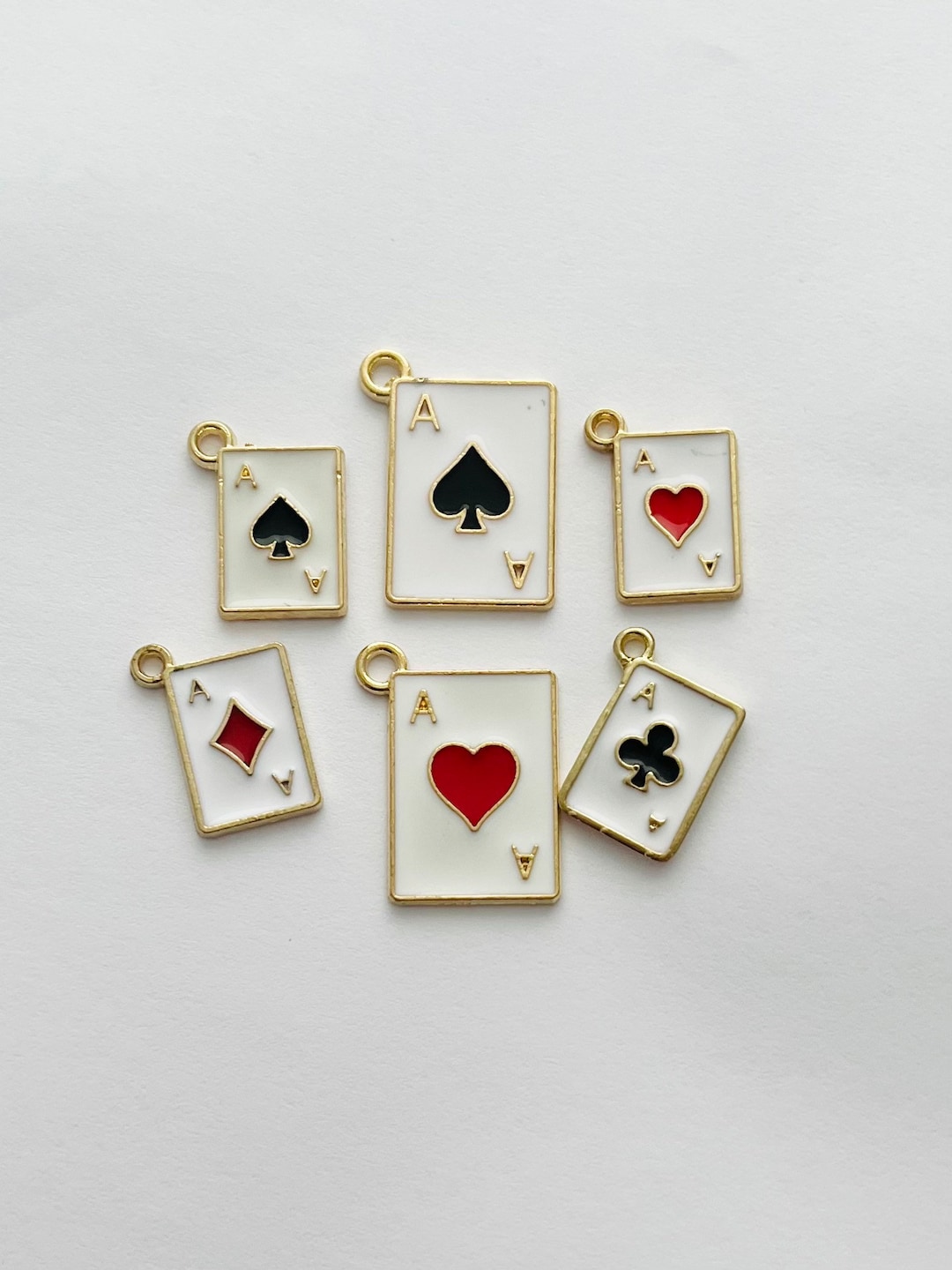 Ace Playing Card Charm Sets - Etsy