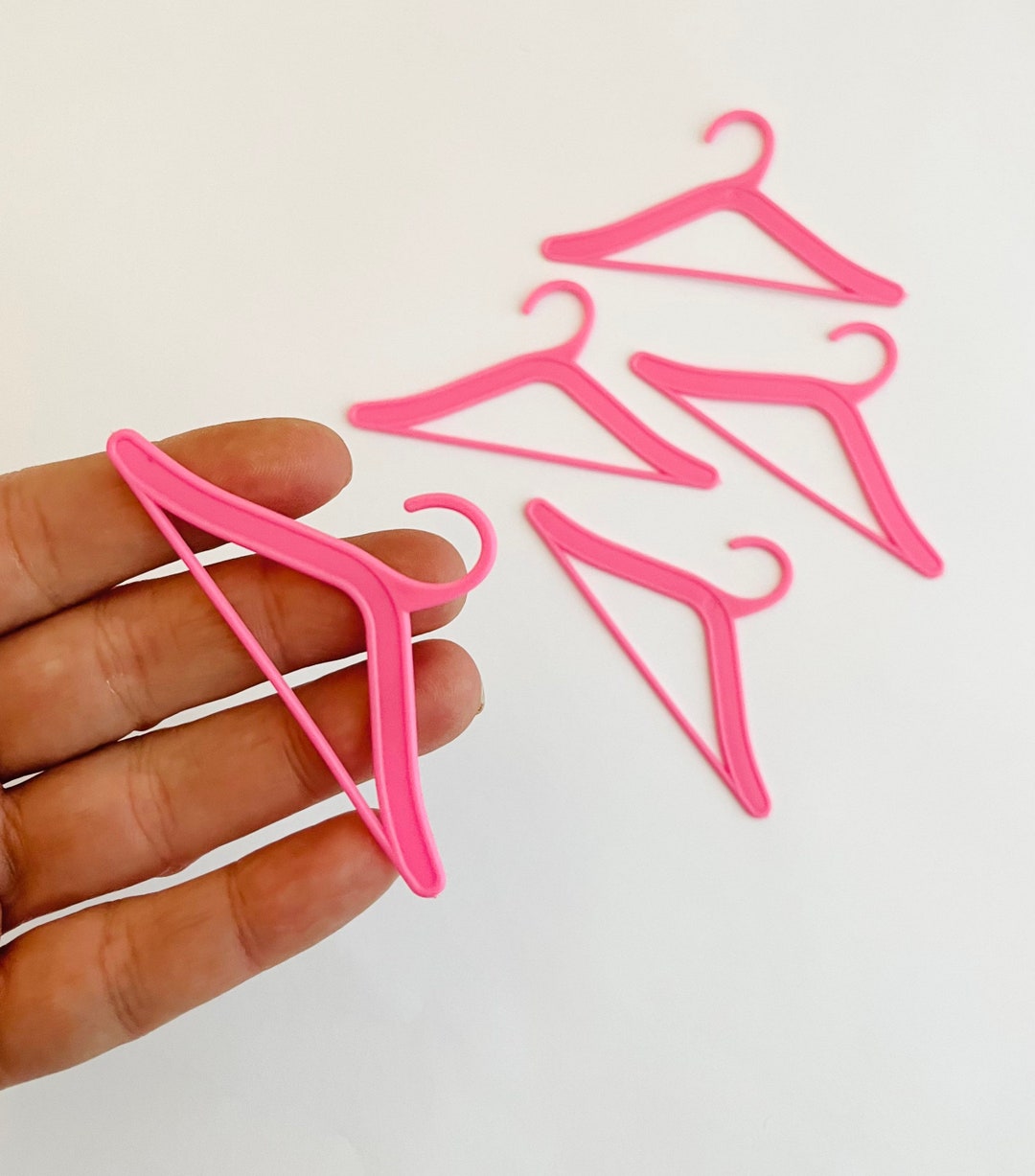 5pc Pink Mini Doll Hangers Set - Etsy