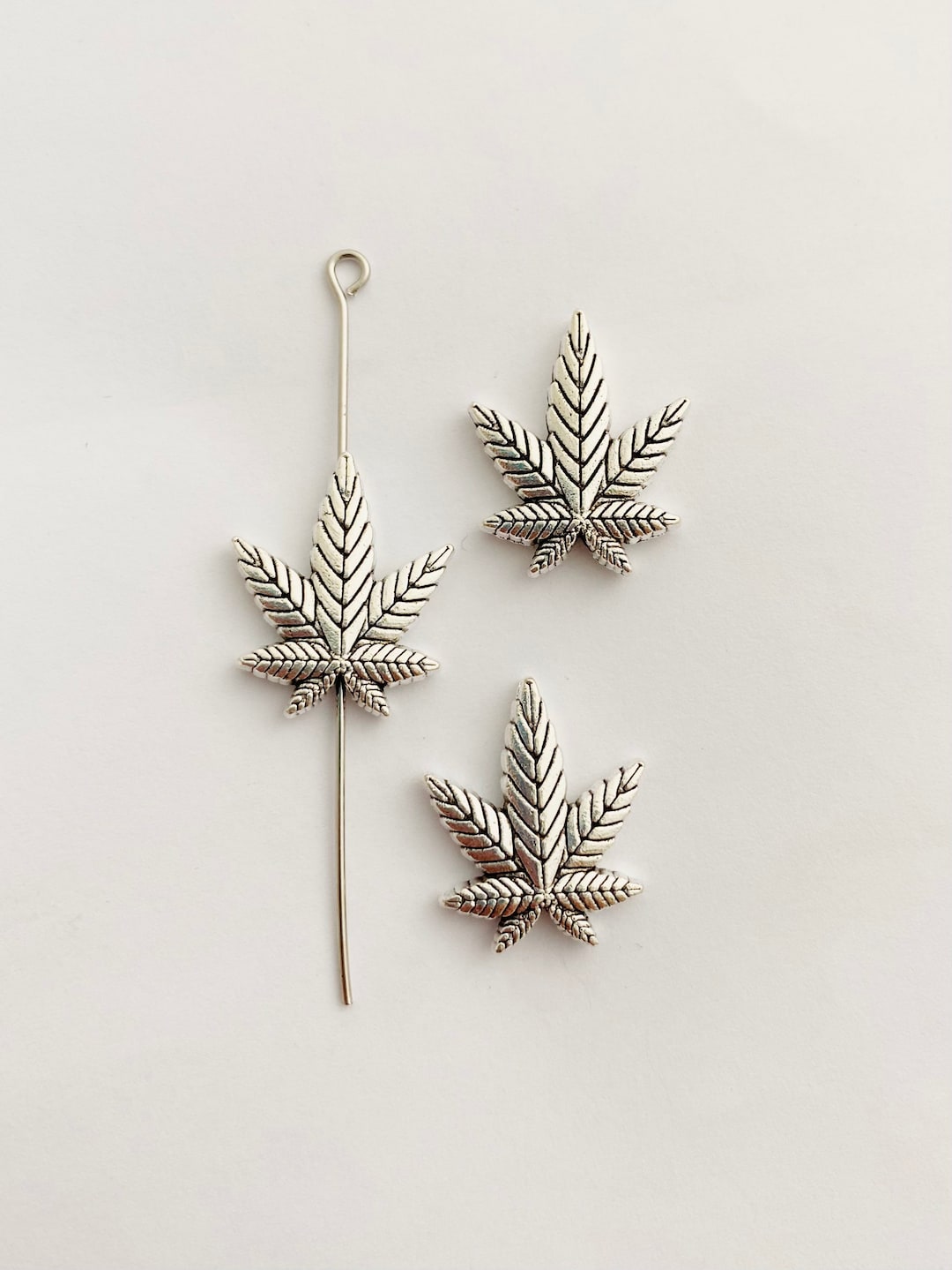 5-10pc Weed Beads Silver - Etsy