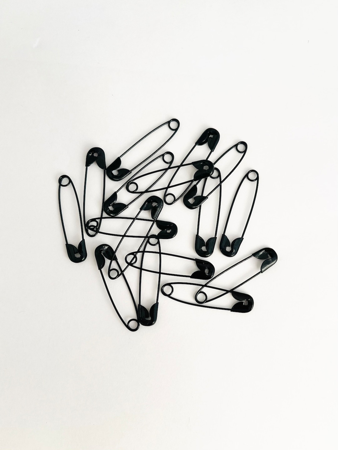 50pc Black Safety Pin Set - Etsy