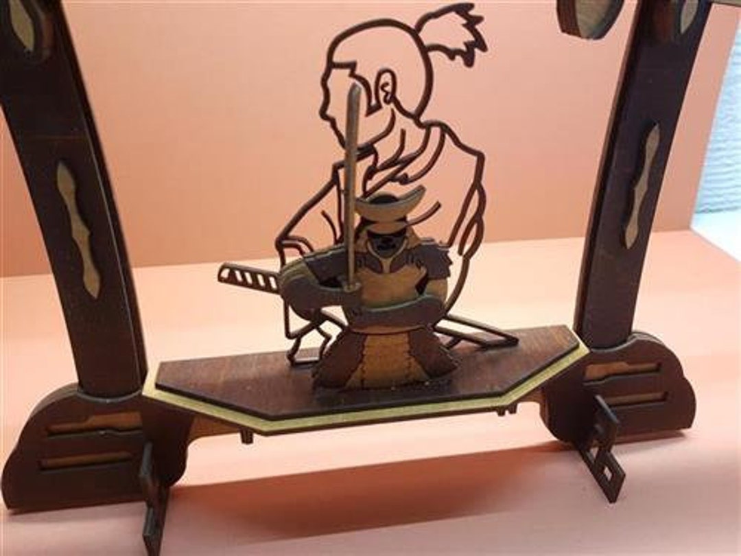 Japanese Sword Statue With 2 Samurai for Students, Trainers, Teachers ...