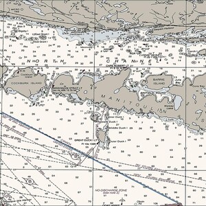Lake Huron Nautical Chart - Etsy