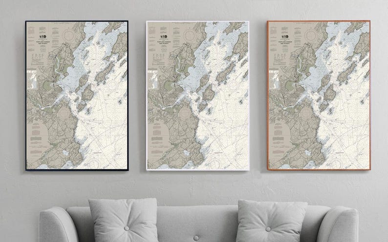 Penobscot Bay Maine Nautical Chart - Etsy