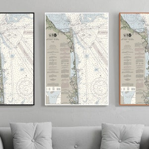 Rehoboth - Delaware - Nautical Chart - Etsy