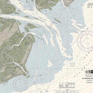 St Helena Sound Nautical Chart - Etsy
