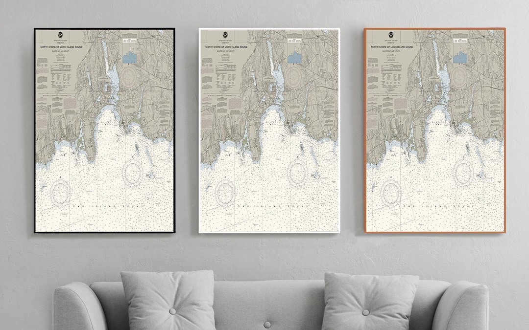 Niantic Bay Nautical Chart - Etsy