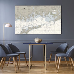 Rhode Island Sound Nautical Chart - Etsy