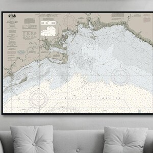 Apalachee Bay Nautical Chart - Etsy