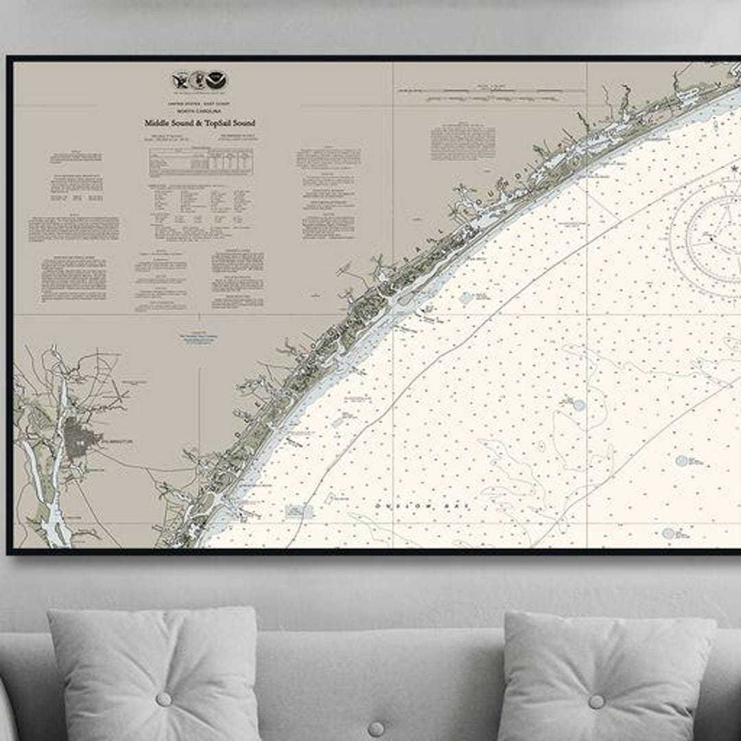 Middle Sound & Topsail Sound - Onslow Bay- North Carolina Nautical ...