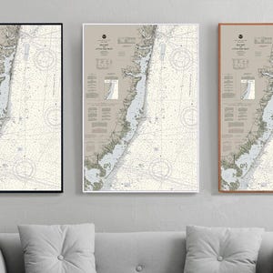 Long Beach, Little Egg Inlet, Barnegat Bay Nautical Chart - Etsy