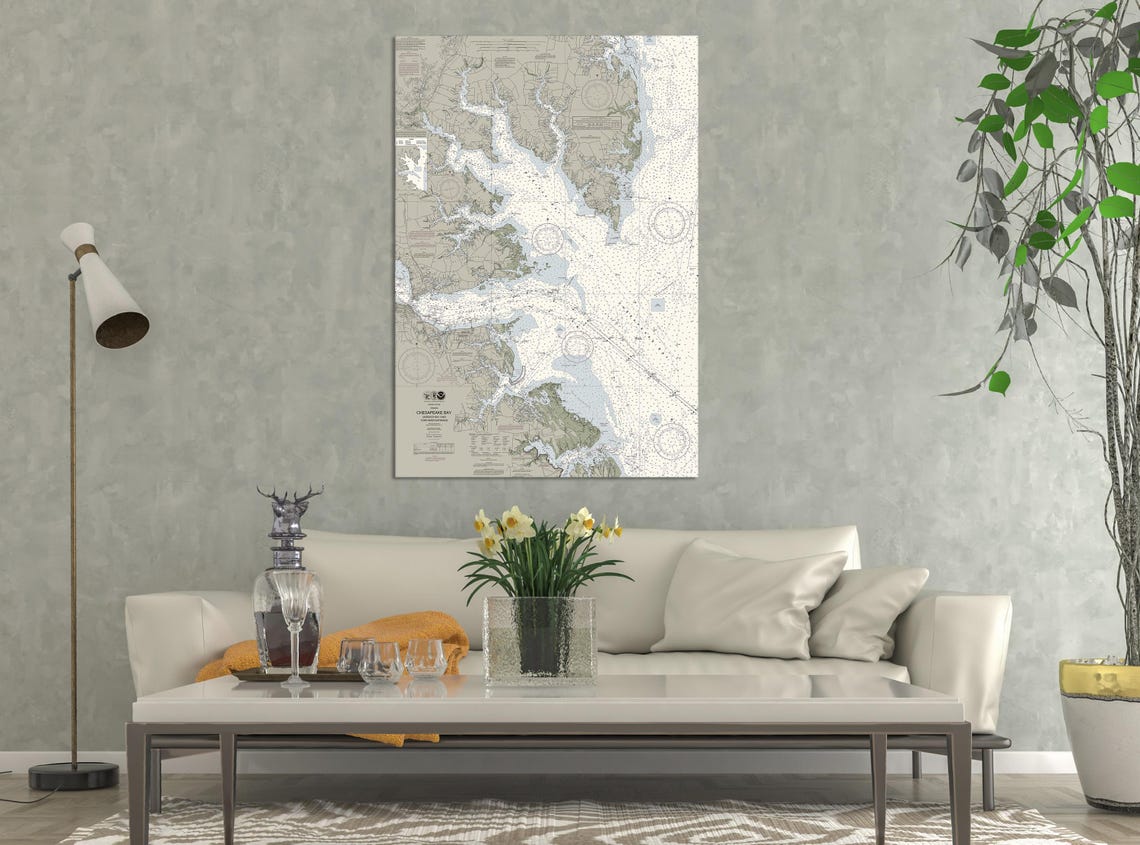 Chesapeake - Mobjack Bay to York River Nautical Chart - Etsy