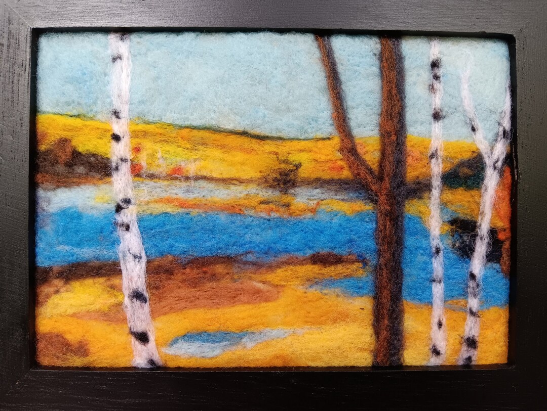 Felted Landscapes, Needle Felted Art, Wool Painting, Fiber Art, Unique ...