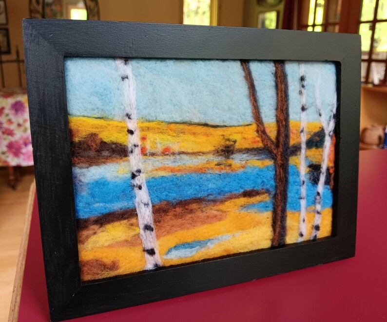 Felted Landscapes, Needle Felted Art, Wool Painting, Fiber Art, Unique ...