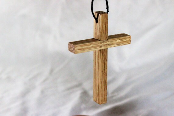 Oak Cross Pendant | Etsy