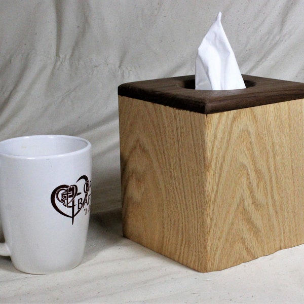 Oak Tissue Box Cover - Etsy