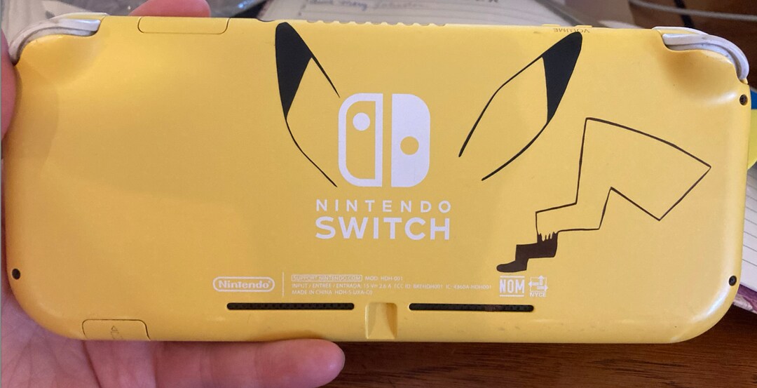Pikachu Ears and Tail Vinyl Decal for Nintendo Switch - Etsy