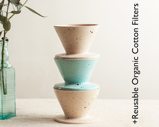 Filter Dripper, Pour Over Coffee, Handmade Pour Over Pottery, Ceramics ...
