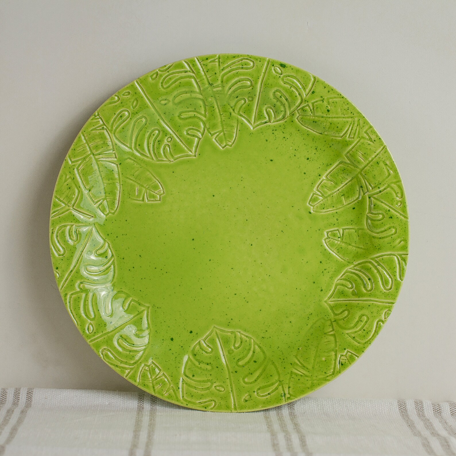Plates Ceramic and Pottery Plate Plants Ornament Dinner - Etsy