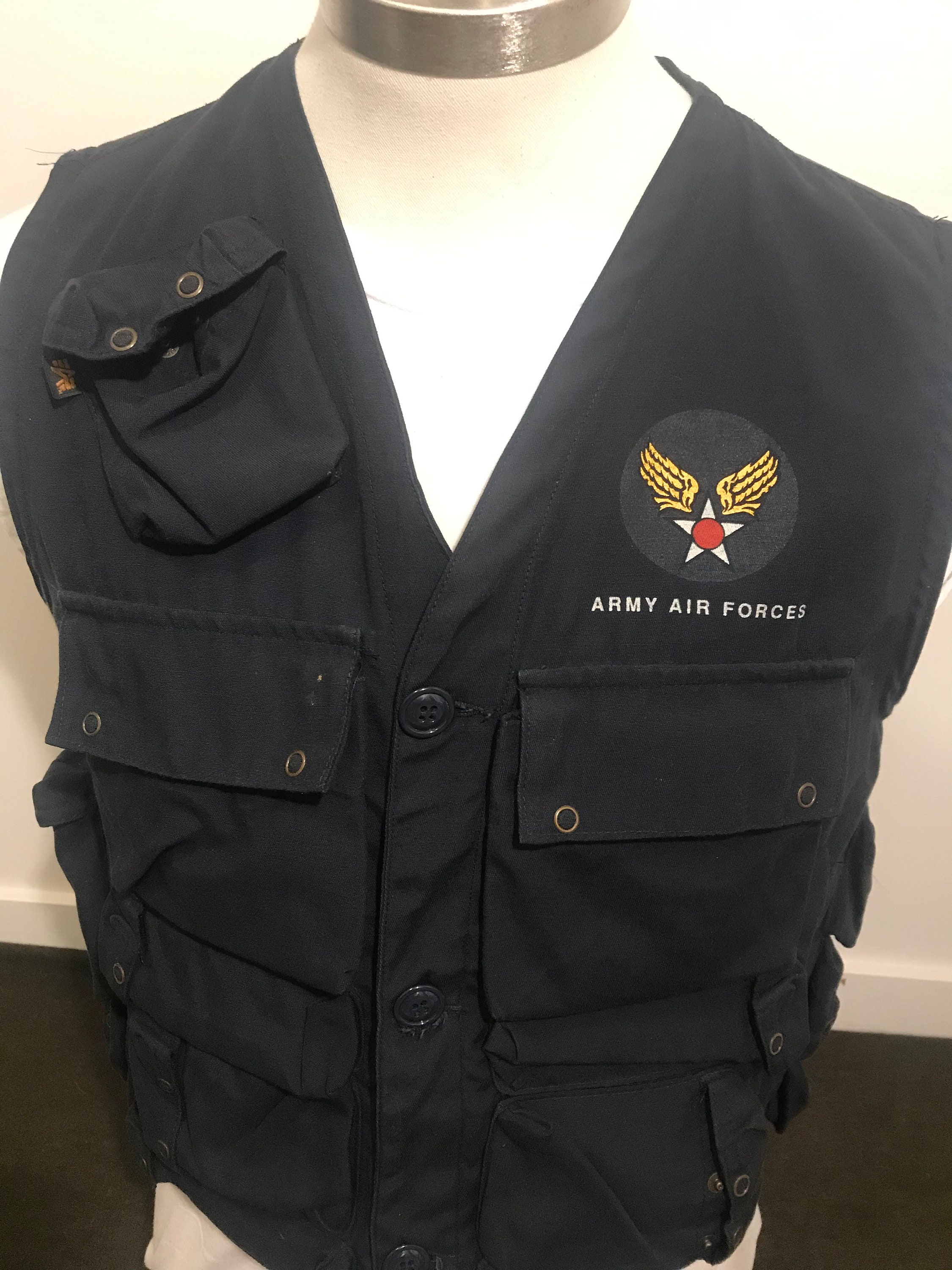 Alpha Industries C - 1 Emergency Sustenance Vest Army Air Alpha Industries C - 1 Emergency Sustenance Vest Army Air