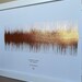 A4 Custom Metallic Soundwave Art, Favourite Song Personalised Copper ...