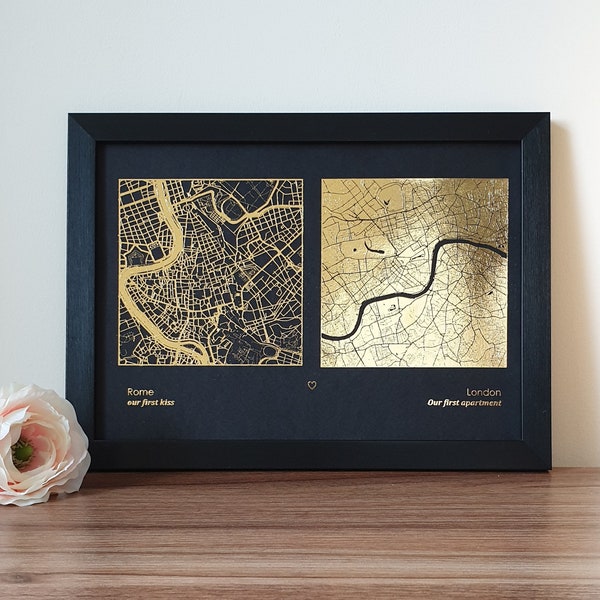 Personalized Location Print Map - Etsy