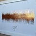 A4 Custom Metallic Soundwave Art, Favourite Song Personalised Copper ...
