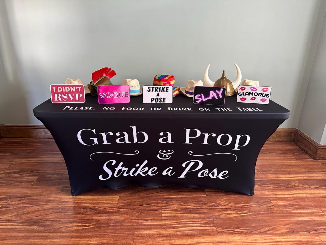 6 FT Photo Booth Table Cloth - Etsy