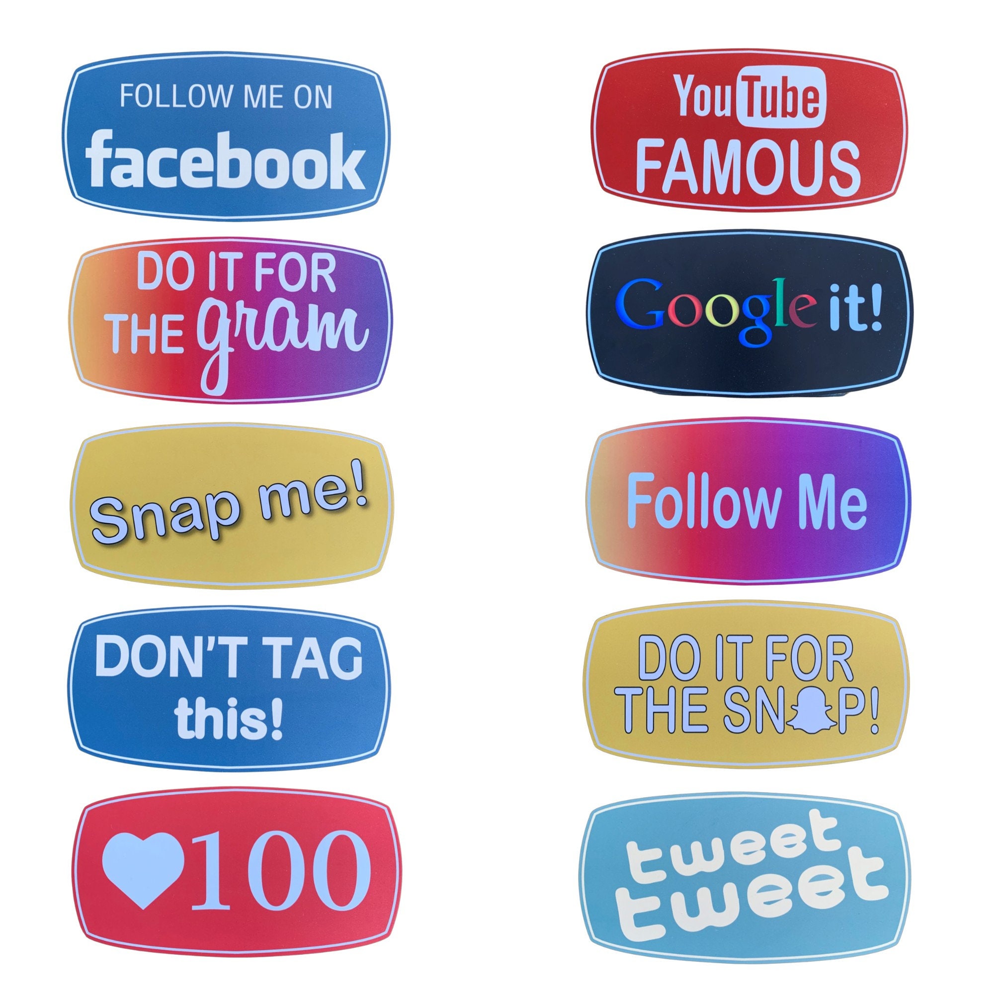 Social Photo Booth Party Props - Etsy