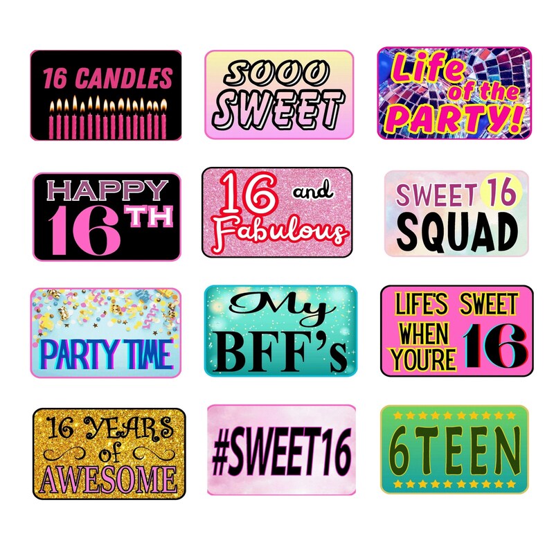 Sweet 16 Backdrop - Etsy