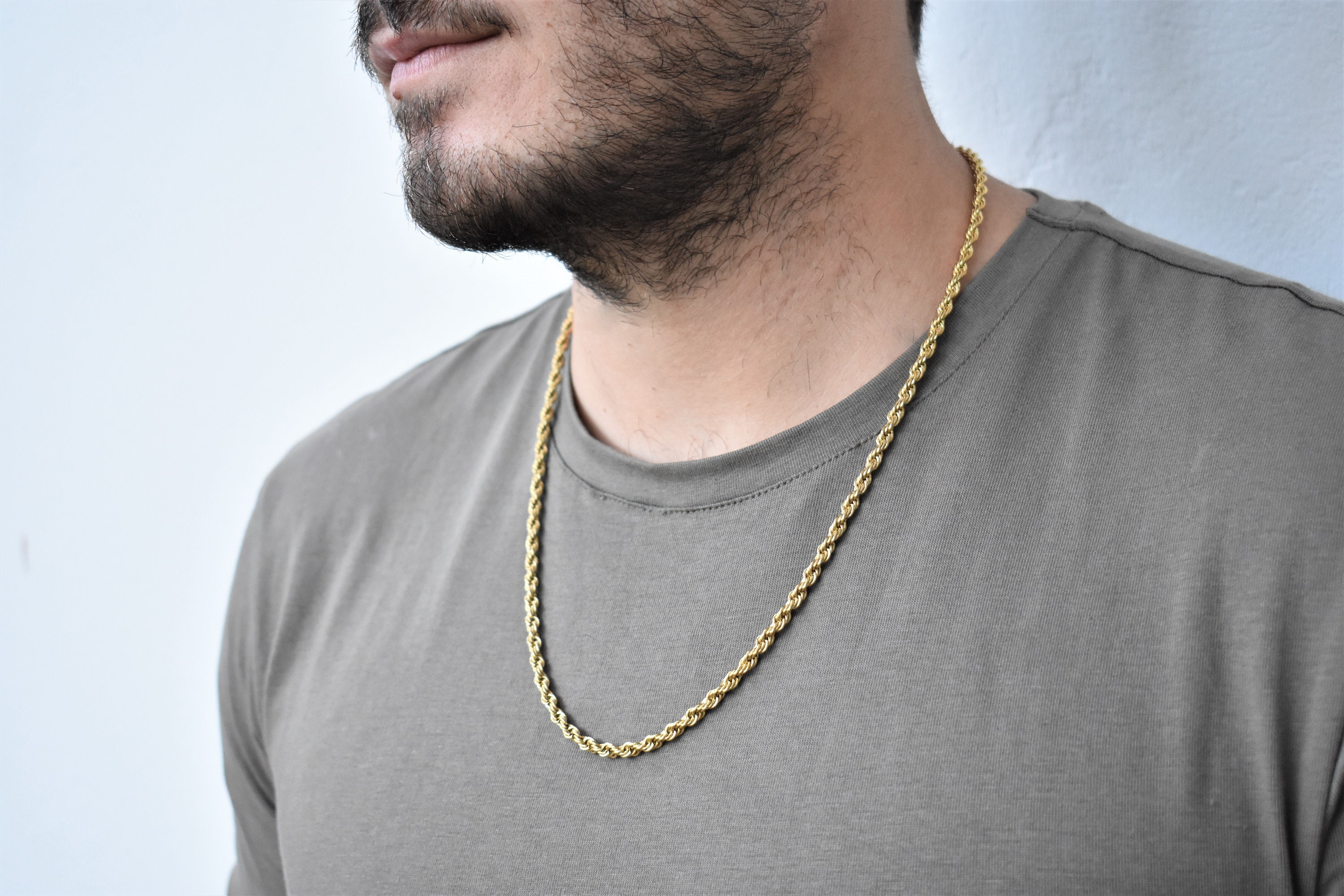 Rope Chain Twist Necklace at Charlotte Mcgowan blog