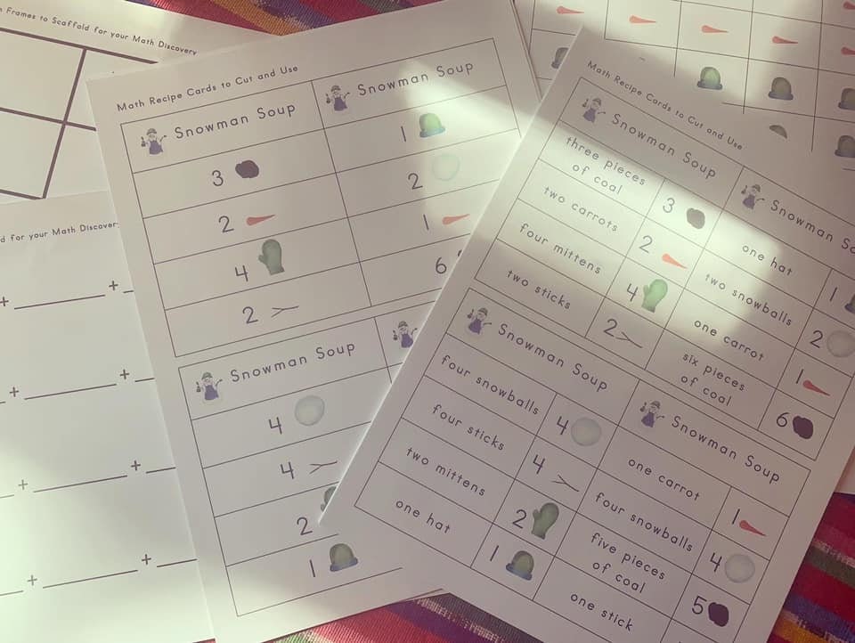 Snowman Soup Math Game - Etsy
