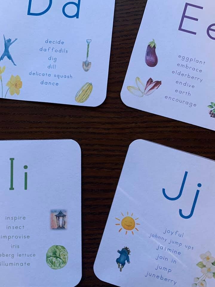 ABC Cards - Mindful Garden Alphabet Cards - Etsy