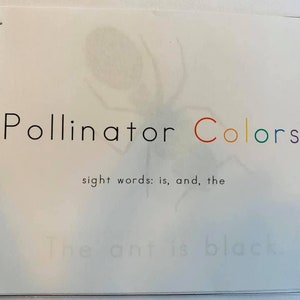 Sight Word and Color Prek-1 Reader Pollinators - Etsy