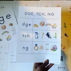 Digraph Part 3: NG, DGE, TCH - Etsy