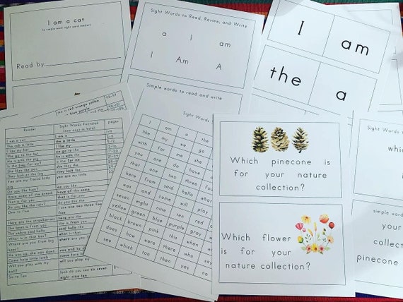 Sight Word Simple Readers Set 1 - Etsy