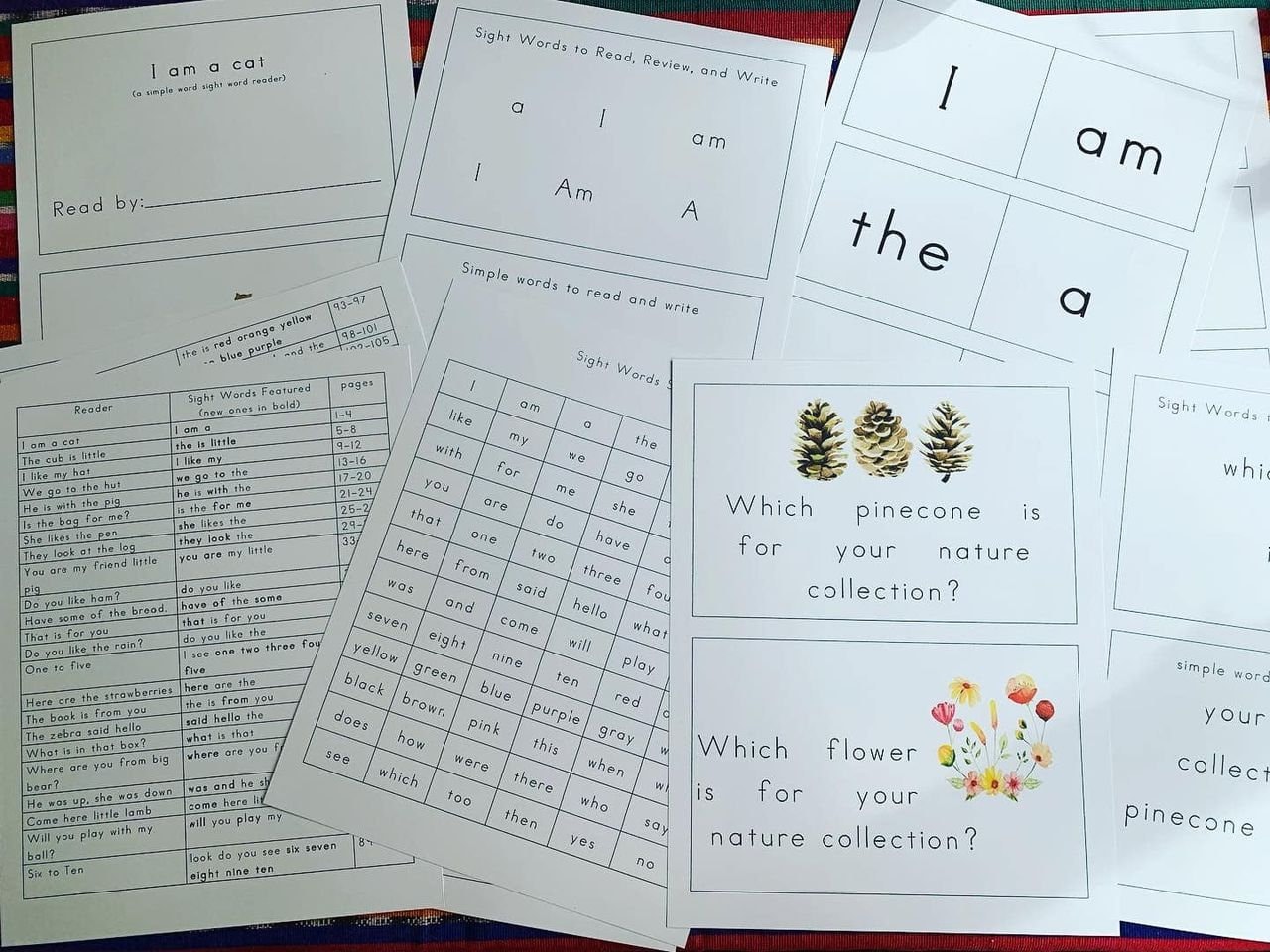 Sight Word Simple Readers Set 1 - Etsy